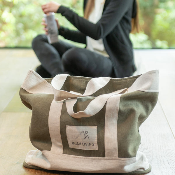 Inish Living- Irish Linen Tote Bag - Adare Manor